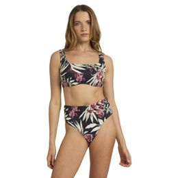 Triangel-Bikini-Top Roxy "Pt Beach Classics DCup", Damen, Gr. S, Cup B, anthrazit wind swept floral, Obermaterial: 85% Microfaser, 15% Elasthan;, Bikini-Oberteile Triangel-Bikini-Top