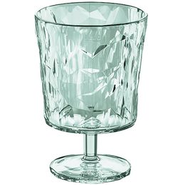 Koziol Club Light Weinglas aus Kunststoff stapelbar / bruchsicher 250 ml transparent eucalyptus green - Gl&auml;ser