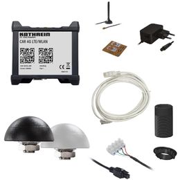 Kathrein CAR 4G LTE WLAN Router Set mit Dual-SIM Funktion und Au&szlig;enantenne wei&szlig; - Router-Sets