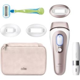 Braun Smart IPL Skin i.expert PL7249, Haarentferner wei&szlig;/ros&eacute;, inkl. Tasche + 3 Aufs&auml;tze + Gillette Venus Rasierer