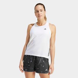 Lauftop adidas Performance "OTR B TANK", Damen, Gr. XL, wei&szlig;, Obermaterial: 86% Polyester, 14% Elasthan, clean, Rundhals, Tops Lauftop