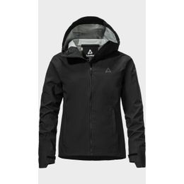 Sch&ouml;ffel Outdoorjacke SCH&Ouml;FFEL "2.5L Jacket Style Tajiva WMN", Damen, Gr. 40, 9990, schwarz, Oberstoff: 100% Polyester; (Membran: Thermoplastisches Polyurethan), regular fit, hoch geschlossener Ausschnitt, Jacken Outdoorjacke
