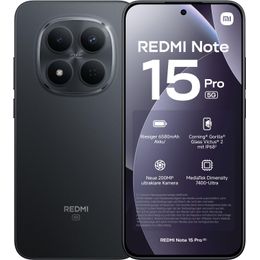 Xiaomi Smartphone "Redmi Note 15 Pro 5G 8+256", Energieeffizienz: B, schwarz, 256 GB, Mobiltelefone, Smartphone