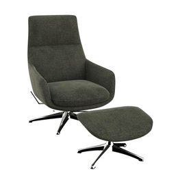 Drehsessel FLEXLUX "Marinella, Relaxsessel, Entspannung mit Premium-Komfort", grau (turtle, aluminiumfarben), Sessel, Kinder, Chenille, B/H/T: 75cm x 103cm x 95cm, 100% Polyester, Drehsessel, Drehbar, Mit Liegefunktion, Robuster Aluminiumfu&szlig;, Brescia Stoff, B:75cm H:103cm T:95cm