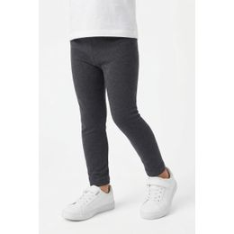 Leggings Wheat "Wool Leggings Agi", M&auml;dchen, Gr. 98, N-Gr, blau (navy), Jersey, Obermaterial: 100% Wolle, unifarben, figurbetont kn&ouml;chellang, Hosen Leggings