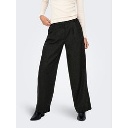 Jacqueline de Yong Anzughose JDY "JDYCHARLY HW WIDE PANT TLR NOOS", Damen, Gr. S (36), L&auml;nge 32, schwarz checks:grau, Web, Obermaterial: 90% Polyester, 10% Viskose, kariert, Hosen Anzughose