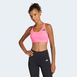 Sport-BH adidas Performance "OPT ESS MS BRA", Damen, Gr. S, N-Gr, lucid pink, Obermaterial: 85% Polyester, 15% Elasthan, BHs Sport-BH
