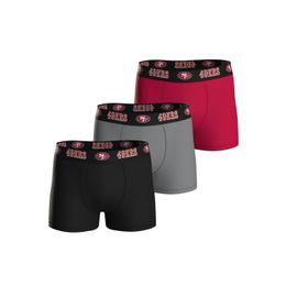 Boxershorts NFL "Boxershort NFL 3pk Boxers 3er Pack", Herren, Gr. M, bunt (san francisco 49ers), Obermaterial: 95% Baumwolle CO. 5% Elasthan EL., Unterhosen Boxershorts