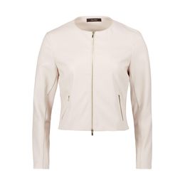Blouson Vera Mont "Blazer-Jacke mit Rei&szlig;verschluss", Damen, Gr. 42, grau (crystal gray), Obermaterial: 50% Polyurethan PU. 50% Polyester PES., Jacken Blouson