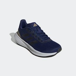 Laufschuh adidas Performance "RUNFALCON 3", Damen, Gr. 39, blau (dunkelblau, core schwarz, gold metallic), Synthetik, Textil, Schuhe Laufschuh