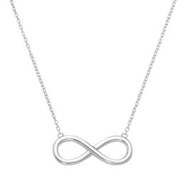Collier "Infinity, Silber 925", silber, Giorgio Martello MILANO, Halsketten, Herren, 45cm, Silber 925 (Sterlingsilber), Collier
