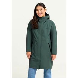 Funktionsmantel Jack Wolfskin "ONERA 2L COAT W", Damen, Gr. XL (46), sago palm, Obermaterial: 100% Polyester. Futter: 100% Polyester, normal, M&auml;ntel Funktionsmantel, Wasserdicht, atmungsaktiv, &Uuml;bergangsjacke