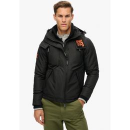 Outdoorjacke Superdry "HOODED MTN WINDBREAKER JACKET", Herren, Gr. XXL, schwarz, Web, Obermaterial: 100% Polyester, unifarben, Jacken Outdoorjacke