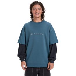 Sweatshirt Quiksilver "Openbar", Damen, Gr. S, orion blau, Obermaterial: 45% Walkfrottier, 40% Walkfrottier, 15% Microfaser;, Sweatshirts Sweatshirt