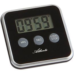Kurzzeitmesser Atlanta, schwarz, Wecker, Eieruhr, K&uuml;chentimer, K&uuml;chenaccessoire, digital