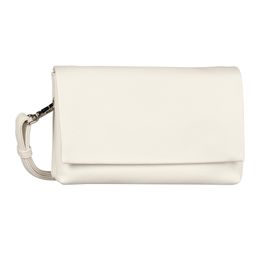 Abendtasche Gabor "Salara", Damen, Gr. B/H/T: 23cm x 14cm x 4,5cm, wei&szlig;, Polyurethan, clean, gepflegt, gepr&auml;gtes Muster, unifarben, Taschen Abendtasche, schlicht und funktional, mit 2 Kammern je nach Anlass variabel tragbar
