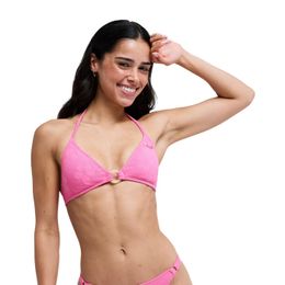 Triangel-Bikini-Top Roxy "Roxy Paradise", Damen, Gr. XXL, Cup B, sangria sunset, Obermaterial: 86% Microfaser, 14% Elasthan;, Bikini-Oberteile Triangel-Bikini-Top