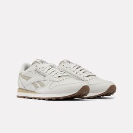 Trainingsschuh Reebok CLASSIC "CLASSIC LEATHER", Damen, Gr. 42, softgrau, escapegrau, chalk, Leder, Synthetik, Schuhe Trainingsschuh