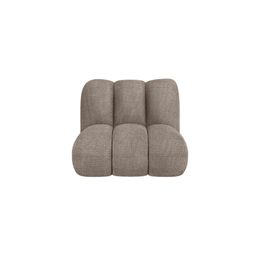 Sessel "Priya Loungesessel, moderne Steppung, auch in Boucl&eacute;", braun (taupe), B:102,5cm H:83cm T:106,5cm, 100% Polyester, LeGer Home by Lena Gercke, Sessel, Sessel, perfektes Einzelst&uuml;ck, gem&uuml;tlich und modern, B/T/H: 102,5/106,5/83 cm