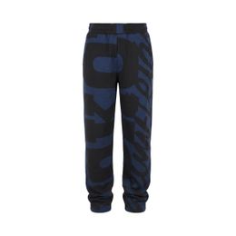 Jogginghose Ecko Unltd. "Ecko Unltd. Ecko Unltd. Big Font Jogginghosen", Herren, Gr. L, US-Gr&ouml;&szlig;en, schwarz, blau, 80% Baumwolle, 20% Polyester, loose fit, Hosen Jogginghose