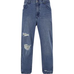 Bequeme Jeans Karl Kani "Karl Kani Herren", Damen, Gr. 28, Normalgr&ouml;&szlig;en, blau indigo, 100% Baumwolle, Jeans