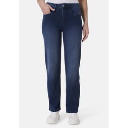 Schlupfhose STOOKER WOMEN "Mary Stretch Wide leg fit", Damen, Gr. 36, L&auml;nge 30, blau (dunkelblau), Jersey, 99% Baumwolle, 1% Elasthan, weit lang, Hosen Schlupfhose, Wide Leg Fit Casual Clean Wash Jersey f&uuml;r Damen