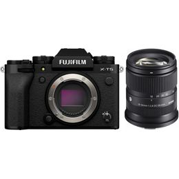 Fujifilm X-T5 Geh&auml;use schwarz + Sigma 18-50mm f2,8 - abzgl. 50,00&euro; Sigma Fr&uuml;hlings-Cashback
