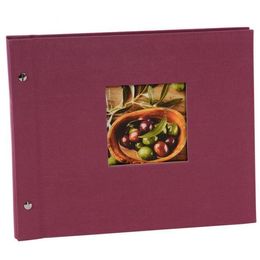 Goldbuch 26 508 Schraubalbum Trend fuchsia 40 schwarze Seiten 30x25cm