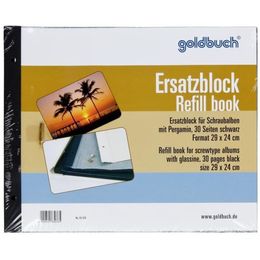 Goldbuch Ersatzblock 83 076 schwarz 29x24cm f&uuml;r Schraubalben 30x25cm