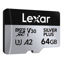 Lexar microSDXC Silver Plus UHS-I 64GB V30
