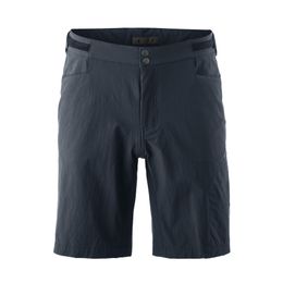 Fahrradhose Gonso "Adventure Shorts M", Herren, Gr. L, Normalgr&ouml;&szlig;en, blau (nachtblau), 90% Polyamid, 10% Elasthan, Hosen Fahrradhose, Herren Radhose mit einkn&ouml;pfbarer Radunterhose mit Sitzpolster