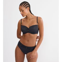 B&uuml;gel-Bikini-Top Triumph "Palina Love by the Sea WP", Damen, Gr. 42, Cup E, schwarz, Microfaser, Obermaterial: 77% Polyamid, 23% Elasthan, Bikini-Oberteile, Triumph x Palina Rojinski