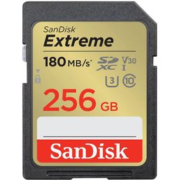 Sandisk SDXC Extreme 256GB 180MB/s V30 UHS-I