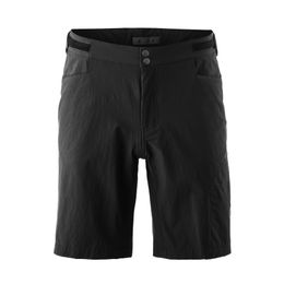 Fahrradhose Gonso "Adventure Shorts M", Herren, Gr. L, Normalgr&ouml;&szlig;en, schwarz, 90% Polyamid, 10% Elasthan, Hosen Fahrradhose, Herren Radhose mit einkn&ouml;pfbarer Radunterhose mit Sitzpolster