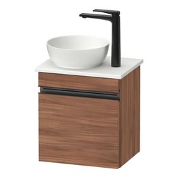 Duravit Konsolen-Waschtischunterschrank wandh&auml;ngend Sivida 40x44x32,5cm, T&uuml;r, Gr. sw, li, Nussb Nat (SV4656LBD790000)