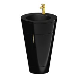 Duravit Waschtischunterschrank c-bonded Set Starck 1 56x86,4x60,5cm, st, IB, G g pol., sw hgl (S19514O34400010)