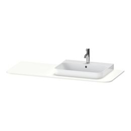 Duravit Waschtisch-Konsole Happy D.2 Plus 130x55cm, m 1 AS, Beck. re, we s-matt (HP031KR3636)