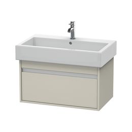 Duravit Waschtischunterschrank Ketho 75x44cm, Taupe, 1 Auszug, wandh&auml;ngend (KT668709191)