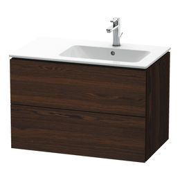 Duravit Waschtischunterschrank L-Cube 82x48,1x55cm, 2 SBK, B re, Nussb geb. (LC629206969)