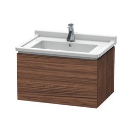 Duravit Waschtischunterschrank L-Cube 67x46,9cm, Nussb dkl., 1 Ausz., wandh&auml;ngend (LC616402121)