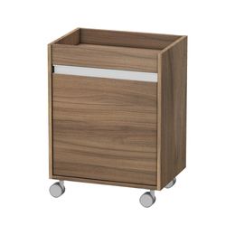 Duravit Rollcontainer Ketho 50x36x67cm, T&uuml;r links, nussbaum natur (KT2530L7979)