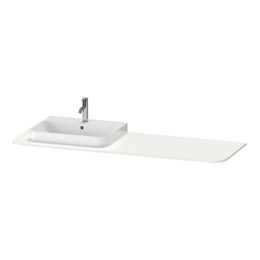 Duravit Waschtisch-Konsole Happy D.2 Plus 160x55cm, m 1 Ausschn, Beck. li, we hgl (HP031HL2222)