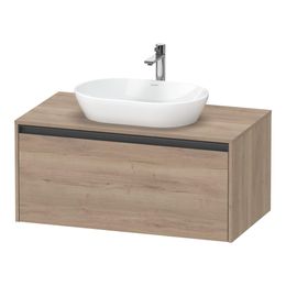 Duravit Waschtischunterschrank Ketho.2 100x55cm, E ma, Pl m 1 Ausschn, wandh&auml;ngend (K24886055550000)