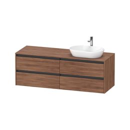 Duravit Waschtischunterschrank Ketho.2 160x55cm, B R, N Nat, 4 Schub., wandh&auml;ngend (K24899R79790000)