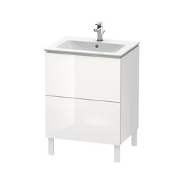 Duravit Waschtischunterschrank L-Cube 62x48,1cm, we. hgl, 2 Ausz&uuml;ge, stehend (LC662502222)