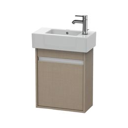 Duravit Waschtischunterschrank Ketho 45x22,5x55cm, wandh&auml;ngend, T&uuml;r links, leinen (KT6629L7575)