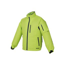 Makita DFJ212Z2XL Akku-Klimajacke in gelb, Gr&ouml;&szlig;e 2XL, ohne Akku und Ladeger&auml;t)
