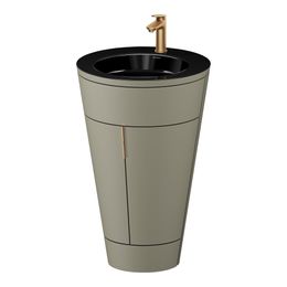 Duravit Waschtischunterschrank c-bonded Set Starck 1 56x86,4x60,5cm, st, G b ge, st-g s-matt (S19515O04920010)