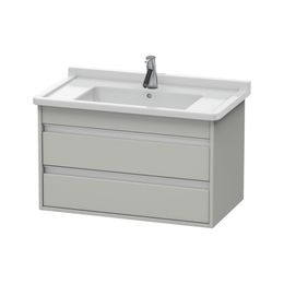 Duravit Waschtischunterschrank Ketho 80x45,5cm, betongr ma, 2 Schubk., wandh&auml;ngend (KT664400707)