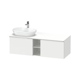 Duravit Waschtischunterschrank D-Neo 140x55cm, 2 A, 1 Pl, Beck. li, chr/we ma (DE4950L10180000)